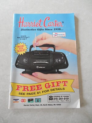 Vintage Harriet Carter Catalog 1996 Baby Boom Box Cover Gifts