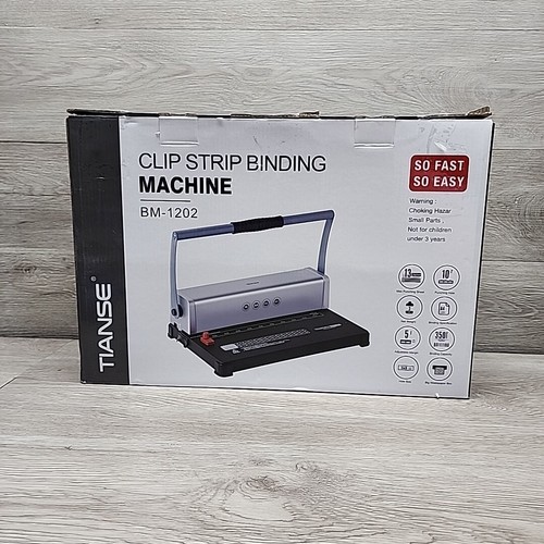 Tianse BM1202 Comb Binding Machine, 10-Holes, 350 Sheets 13 Max ...