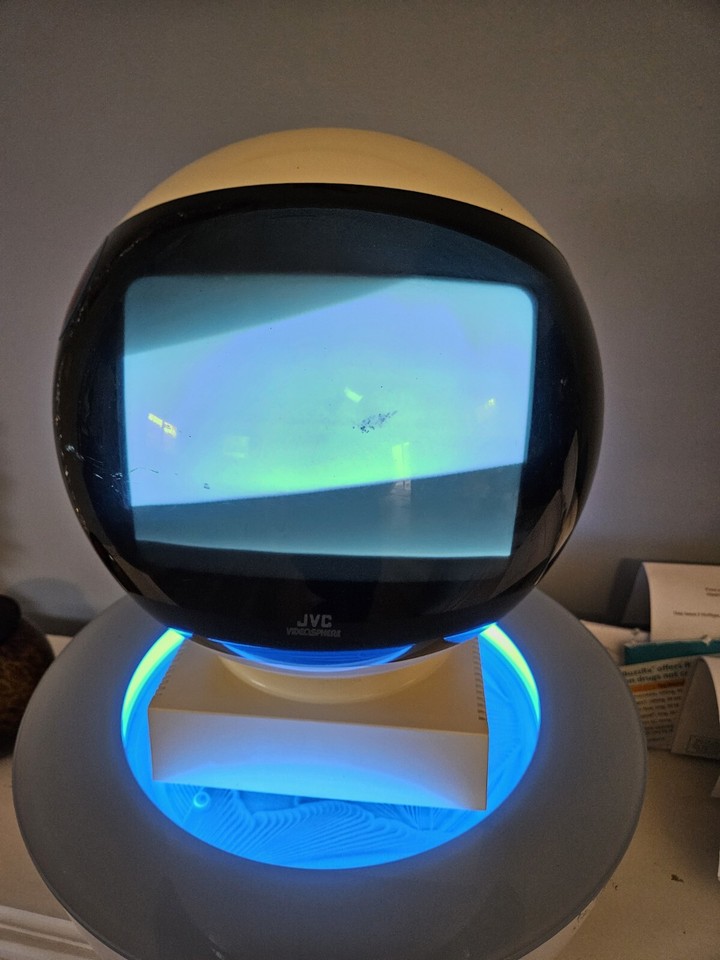 Vintage JVC Model 3240 Videosphere Television Space Age Helmet TV | eBay