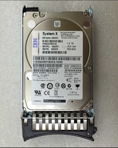 Compatible IBM 00AD075 00AD076 00AD079 1.2TB2.5"10K SAS 6GBPS X3850 X5 ...