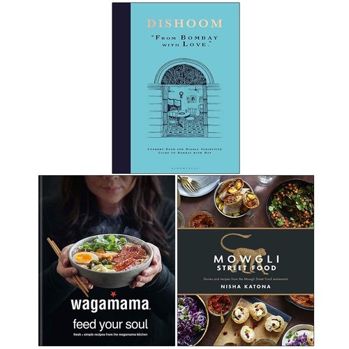 Dishoom From Bombay,Wagamama Feed Your,Mowgli Street Food 3 Books ...