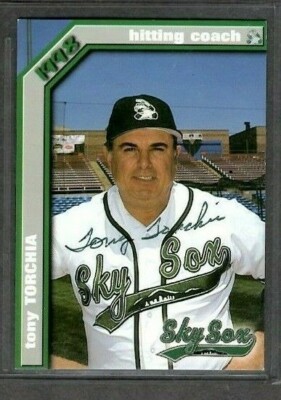 1998 #14 Tony Torchia Hitting Coach Sky Sox Baseball Card Signed ...