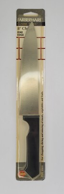 Vintage FARBERWARE 8" Stainless Steel CHEF's KNIFE Classic Series Fine ...