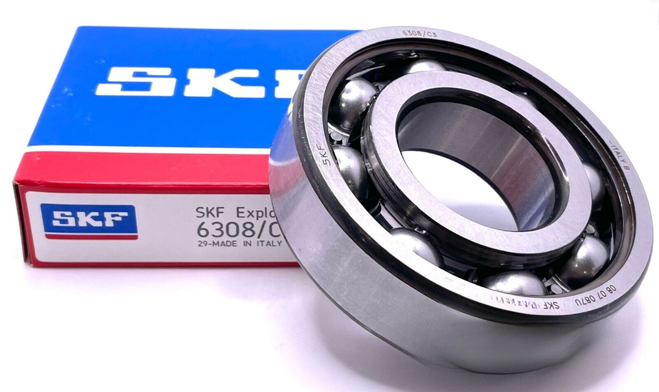 SKF 6308 C3 DEEP GROOVE BALL BEARING 40mmx90mmx23 Mm New Free Shipping ...