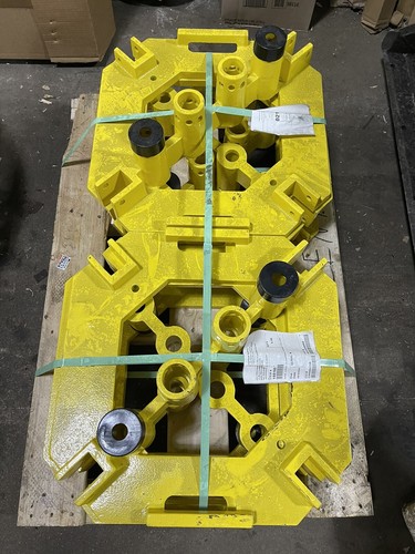 Lot Of 6 Garlock Safety Systems 155160 Guardrail Base 21-1/2" L Steel ...