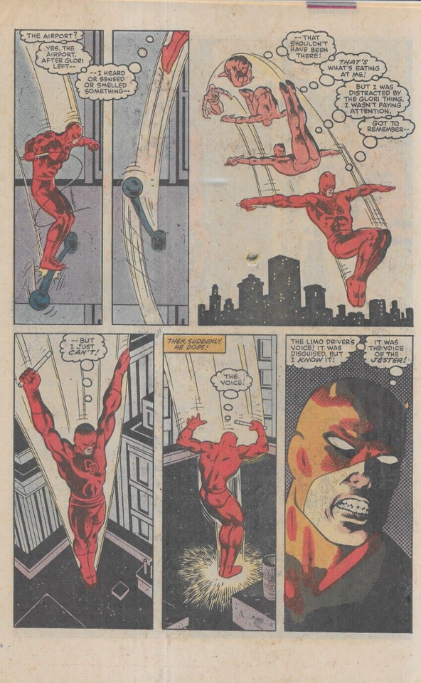 Daredevil Comic 218 Copper Age First Print 1985 Denny O'Neil Buscema ...