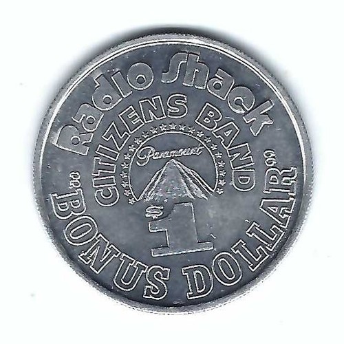 1977 RADIO SHACK CITIZEN BAND CB RADIO GOOD FOR $1 DOLLAR COIN TOKEN ...