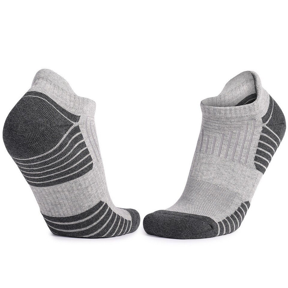 ZONBAILON Men's Breathable Cotton Thickened Towel Bottom Sports Socks 2 ...
