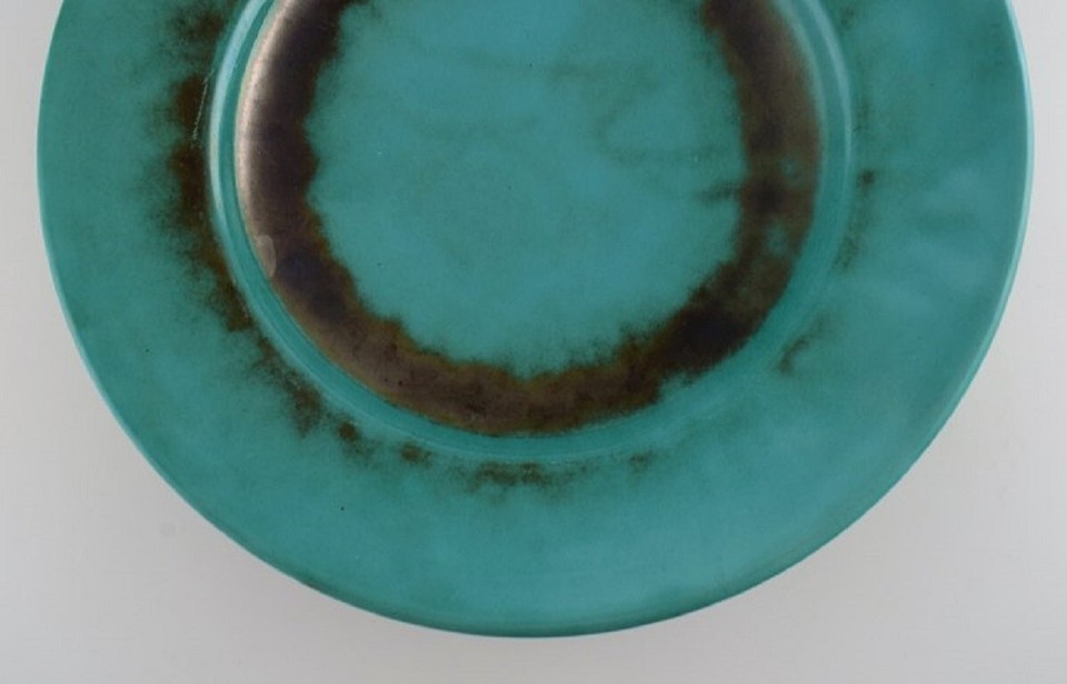 St. Erik, Upsala. Large Art Deco bowl / dish in glazed ceramics. 1930s ...