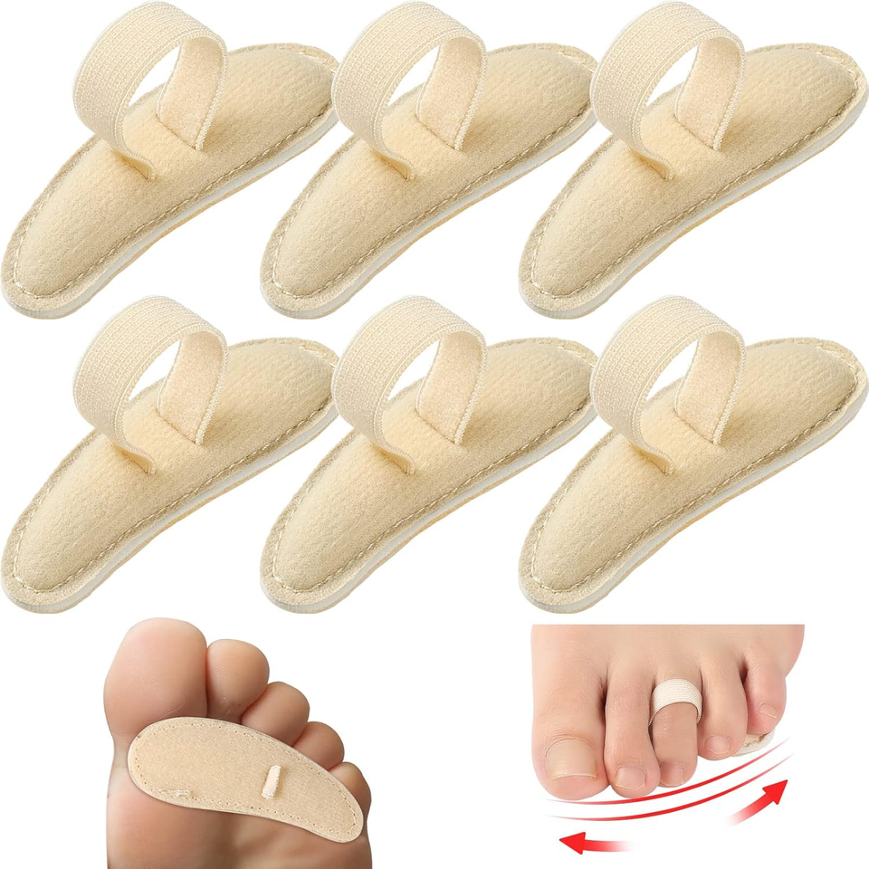 6 Pcs Hammer Toe Cushion Toe Pads Reduces Pressure from Calluses and ...