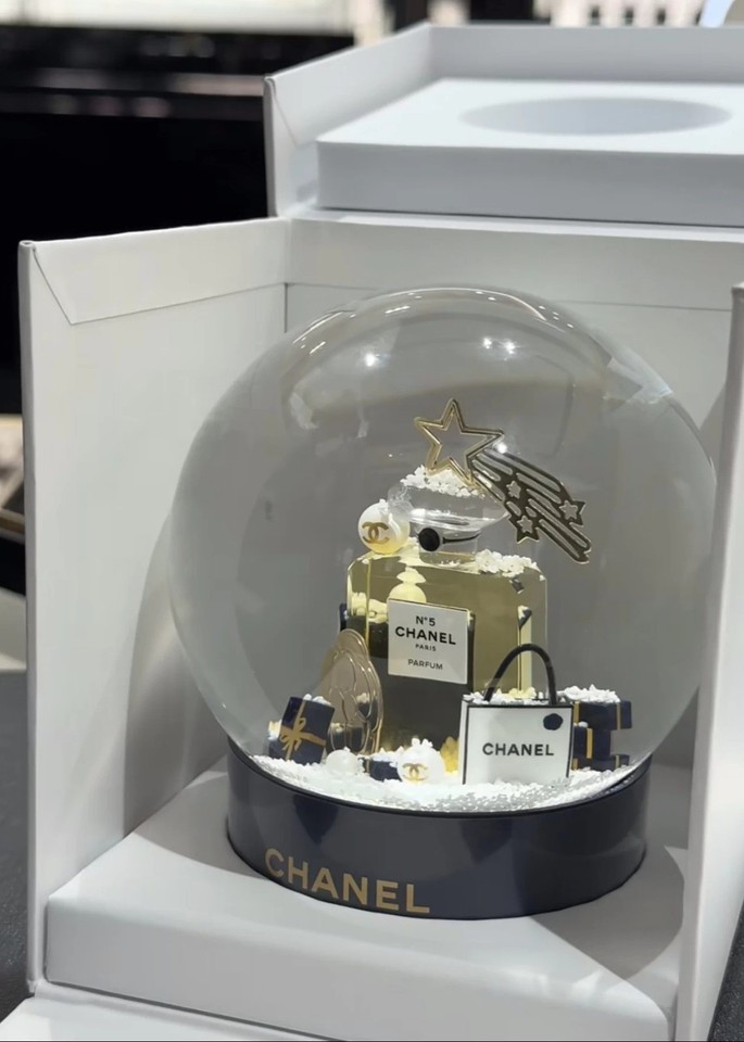 Chanel 2025 Christmas Snow Globe snowball | eBay