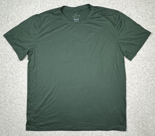 Nike "The Nike Tee" Dri-Fit Men’s Hunter Green T-Shirt Size XL X-Large ...