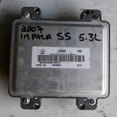 USED 2007 Chevrolet Impala SS 5.3L Engine Computer P/N 12609265 | eBay