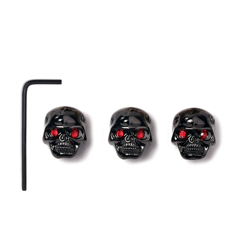 Set of 3Pcs Skull Head Tone Guitar Tone Control Knobs Solid Shaft | eBay