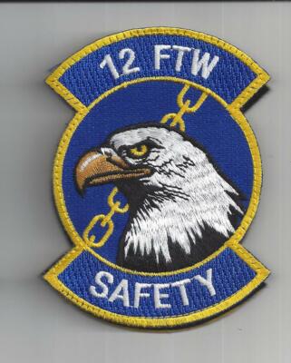 PATCH USAF 12TH FLYING TRAINING WING FTW SAFETY 4" | eBay