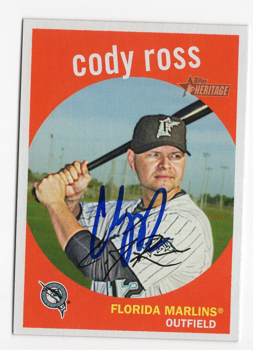 CODY ROSS Signed Autographed 2008 Topps Heritage High Number Card ...