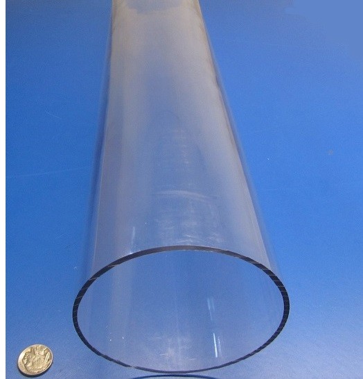 Polycarbonate Lexan Clear Tube / Tubing 4.50" x 4.25" (4 1/2" x 4 1/4 ...