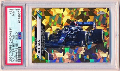 2020 Topps Chrome Sapphire F1 Valtteri Bottas Gold #22 (19/50) PSA 9 ...
