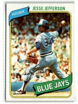 1980 Topps Baseball #467 Jesse Jefferson Toronto Blue Jays | eBay