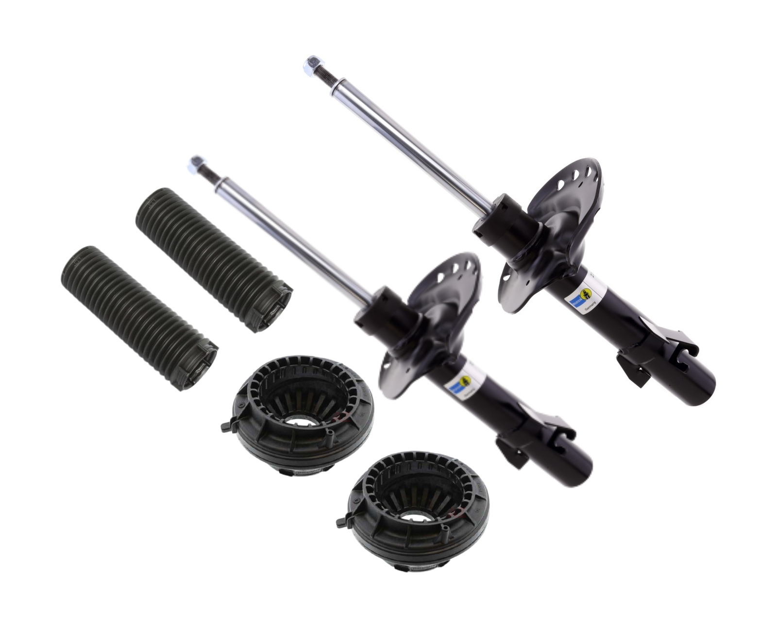 Set of Front Strut + Strut Bellows + Strut Mount Bearing for VOLVO S60 ...