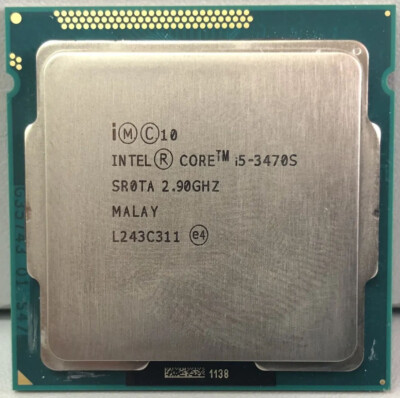 Intel Core i5-3470S 2.9GHz LGA1155 Socket SR0TA Quad Core CPU Processor ...
