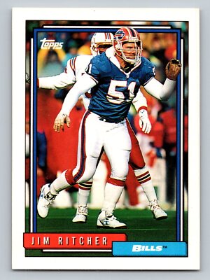 Jim Ritcher 1992 Topps #169a Buffalo Bills | eBay