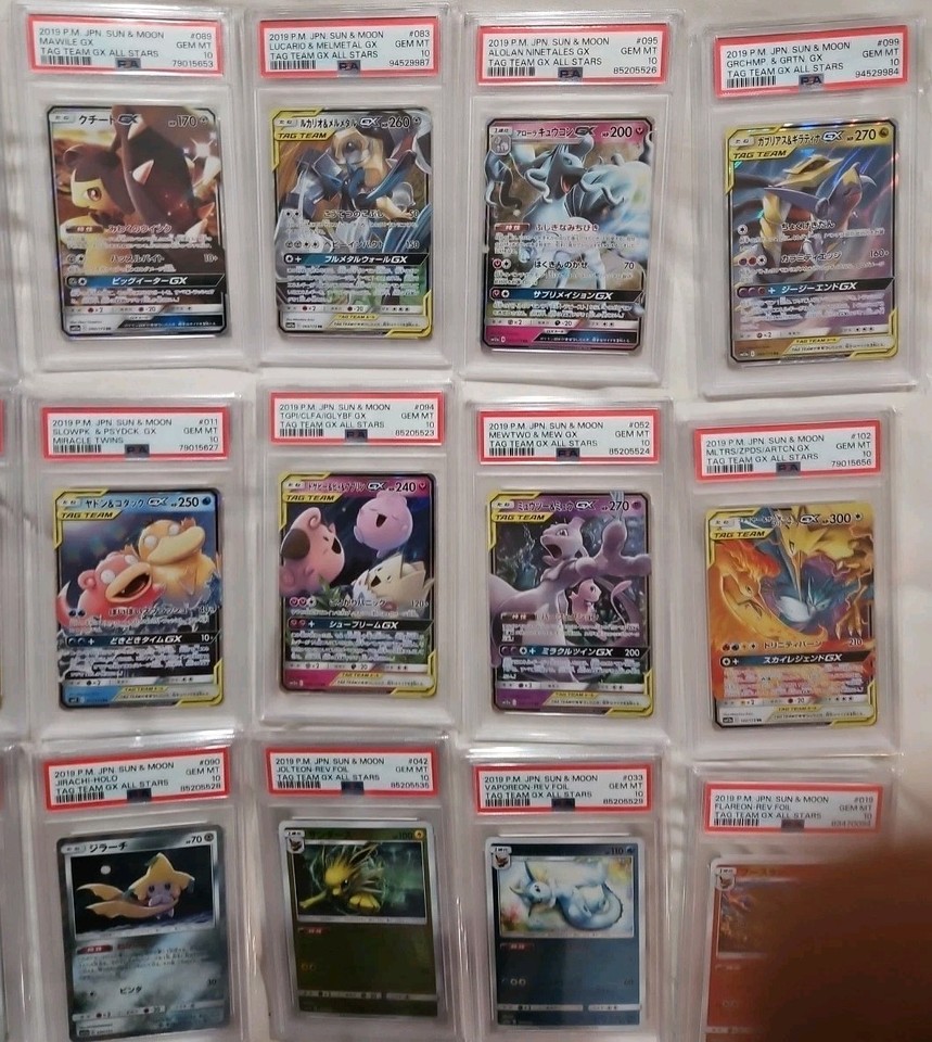 PSA 10 Pokemon Card Japanese Tag Team GX 21 SET Bulk Different Types ...