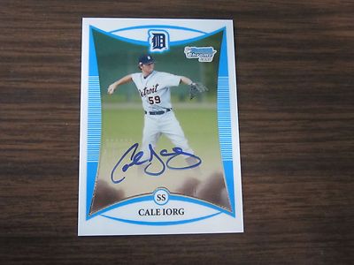 2008 Bowman Chrome #BCP255 Cale Iorg Autographed / Signed Card (B101 ...