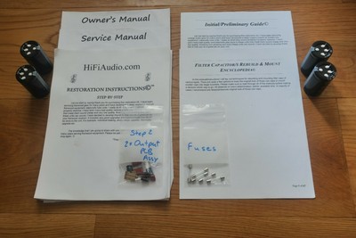 Adcom GFA-545-II restoration recap service kit repair filter capacitor ...