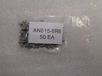 AIRCRAFT PHILLIPS HEAD SCREWS AN515-6R6 SET OF 50 EACH NEW | eBay