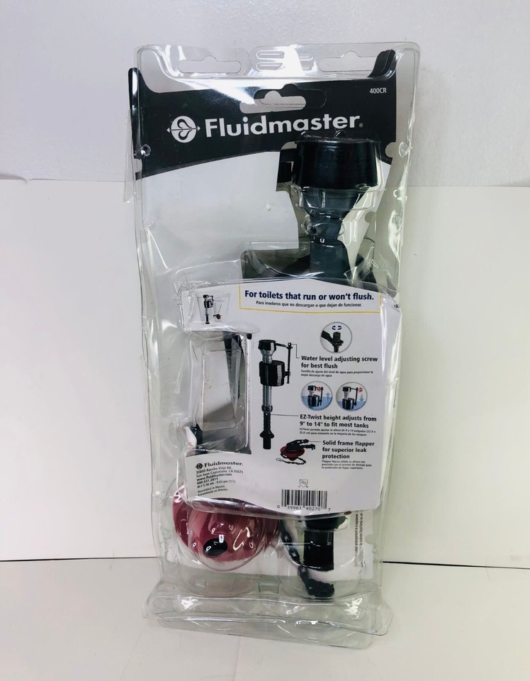 Fluidmaster Universal Toilet Fill Valve & Flapper 400CR | eBay