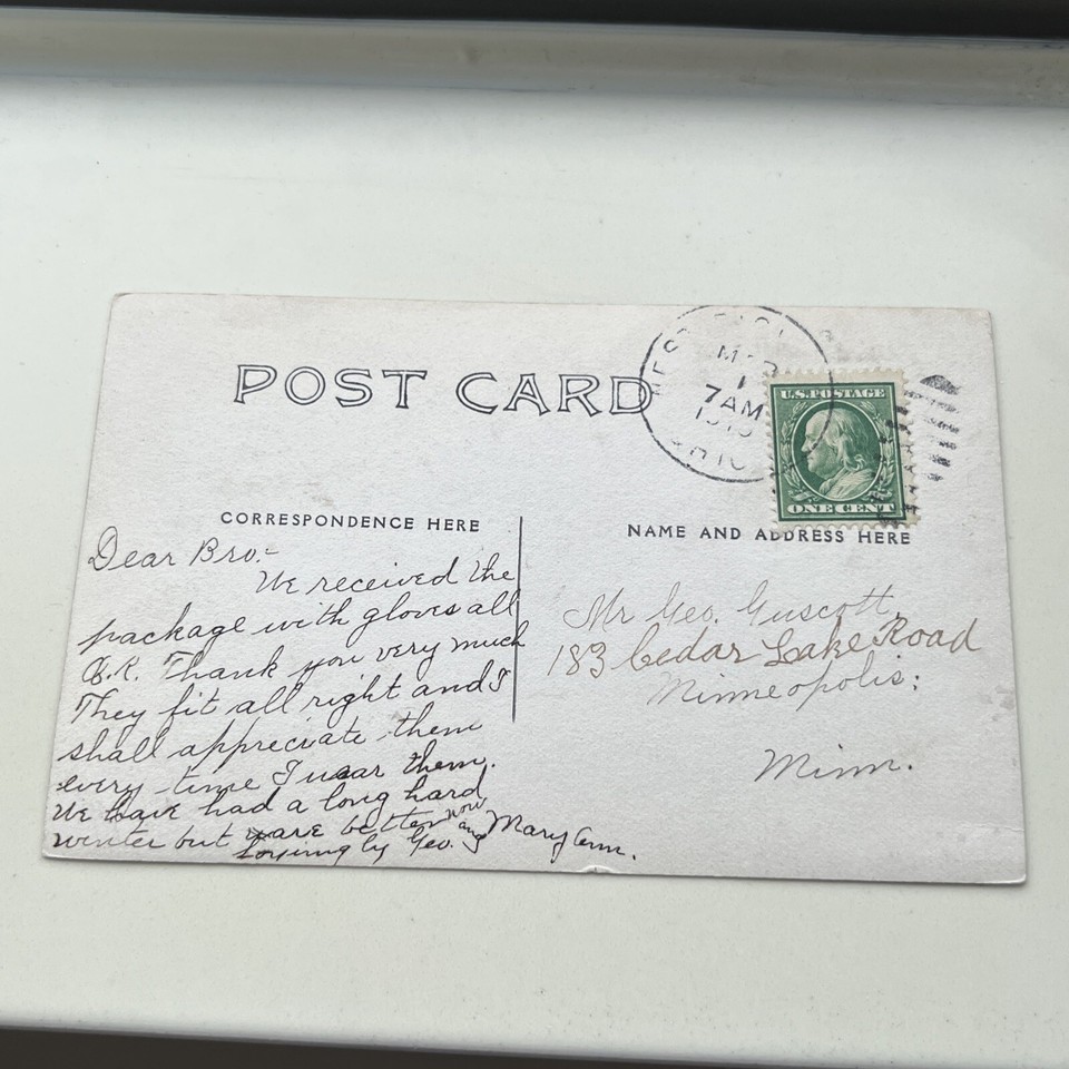 Vintage 1910 Postcard Homestead House Lookout Tower | eBay