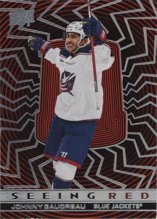 2023-24 Upper Deck Extended Series - Seeing Red Johnny Gaudreau #SR-26 ...