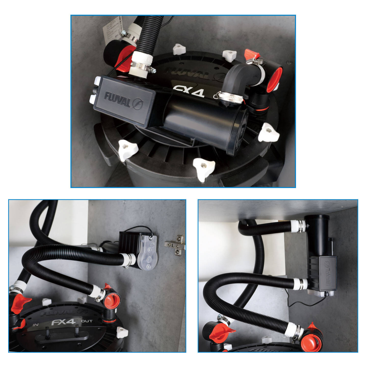 Fluval FX-UVC In-Line Clarifier Aquarium Clear Water Fish Tank FX2 FX4 ...