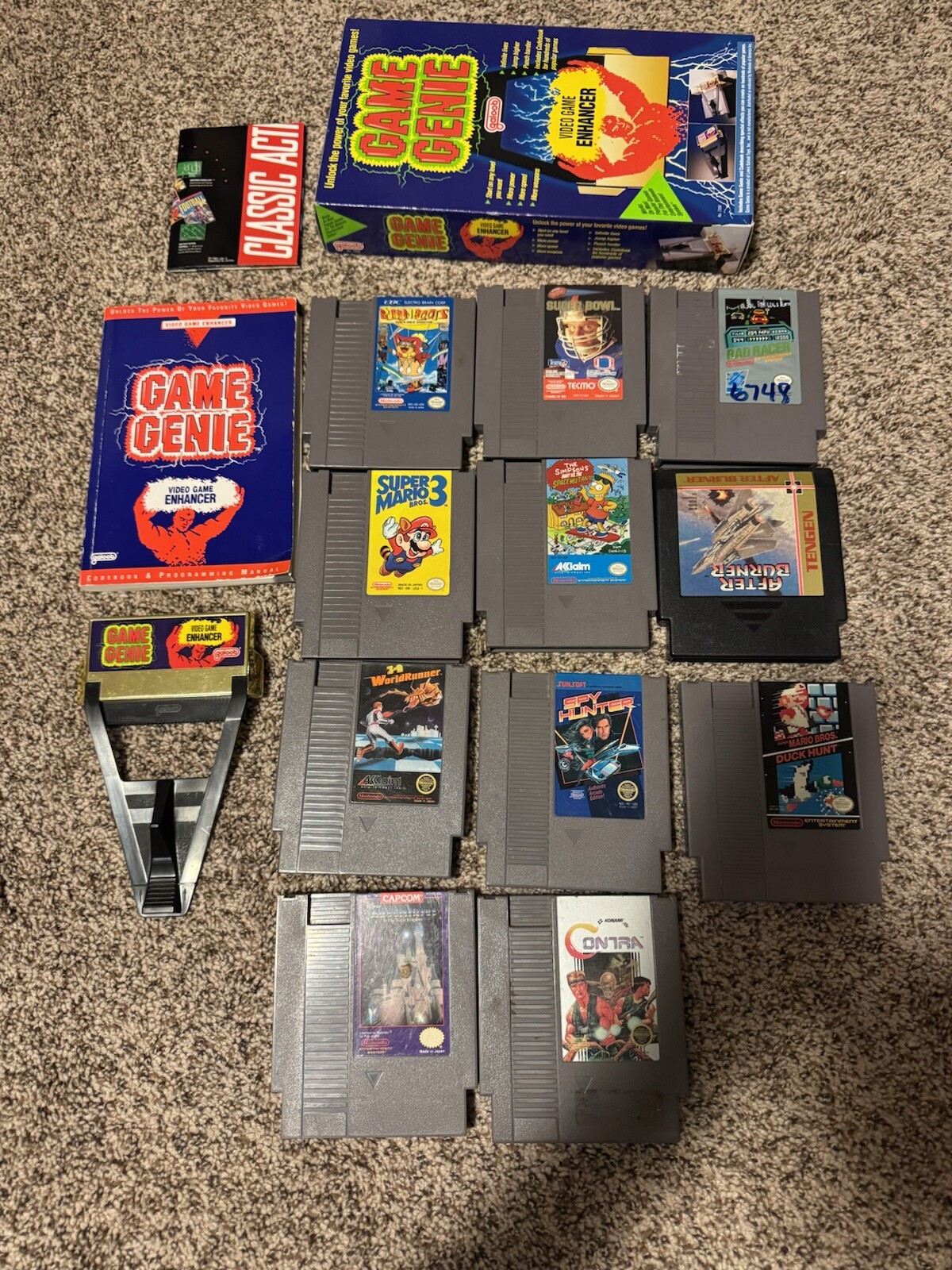 Nintendo NES Game Lot 11 And Game Genie With Box Complete | eBay