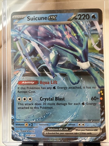 Suicune ex 010/034 Classic Collection Double Rare Pokemon TCG Card NM ...
