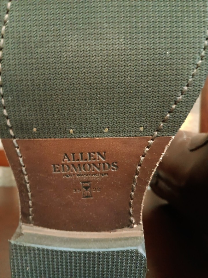 NEW Allen Edmonds "DALLAS" Men's Roper Boots 8 D Dark Brown Leather ...