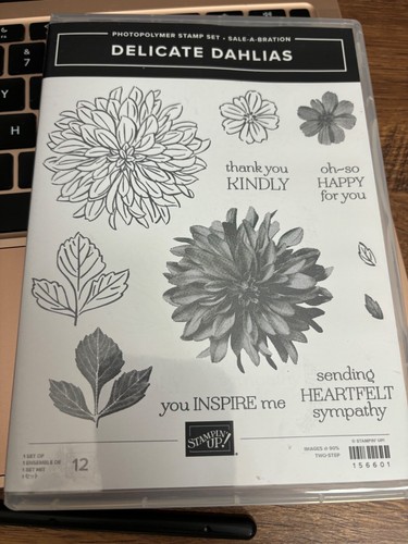 Stampin Up Delicate Dahlias stamp set | eBay