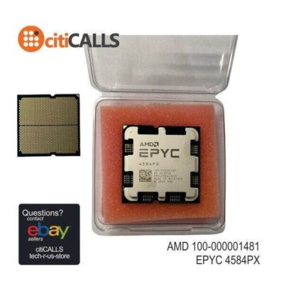 AMD 100-000001481 EPYC 4584PX 4.20GHz 16-Core Processor - Socket AM5 | eBay