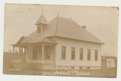 MI Springvale Charlevoix Michigan School Chandler Township Real Photo ...