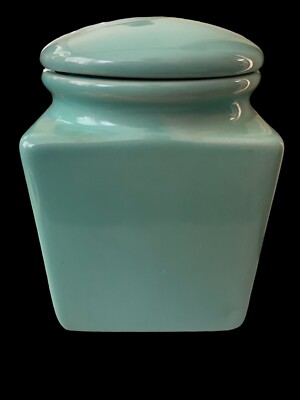 Vintage Ceramic Spice Jar, Sugar, Herbs, Tea, Apothecary Turquoise ...