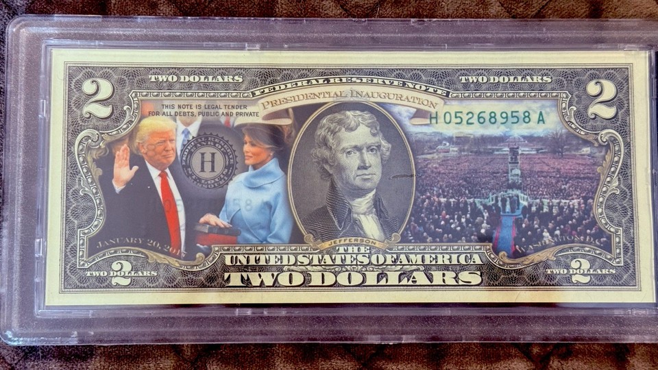 Donald Trump MAGA $2 Bill Sealed “Inauguration Note” Rare Auth ...