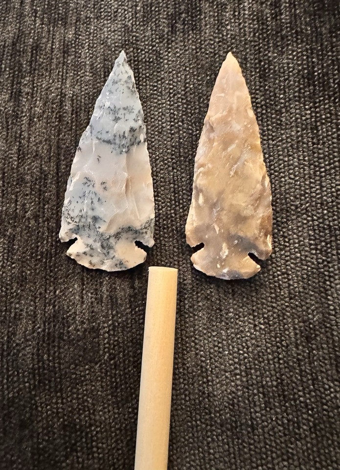 Handmade Native American Agate Stone Tip Turkey Feather Arrows Set of 4 ...