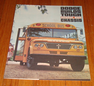 Original 1963 Dodge School Bus Chassis Sales Brochure S400 S500 S550 ...