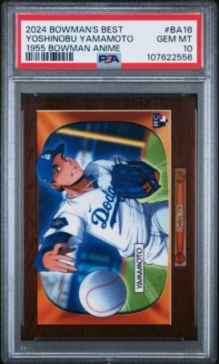 2024 BOWMAN'S BEST 1955 BOWMAN ANIME #BA16 YOSHINOBU YAMAMOTO ROOKIE RC ...