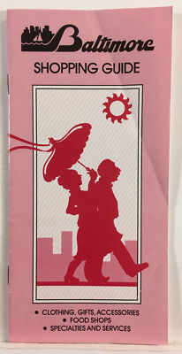 Vintage Baltimore Maryland shopping guide brochure J2 | eBay