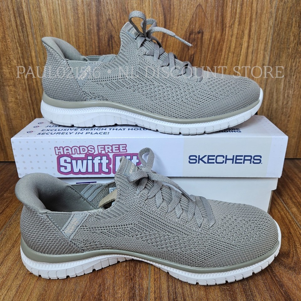 SKECHERS Women's Virtue Swift Fit Hands Free Shoes ~ Taupe ~ Various Sizes | eBay