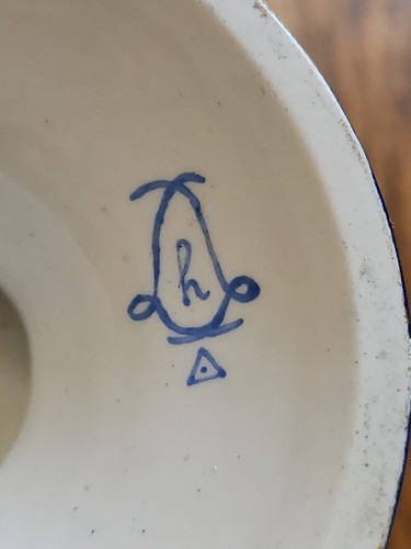 Antique Sevres Porcelain Potpourri COBALT Hand painted scene w/Goats ...