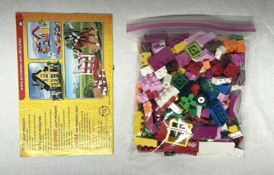 LEGO 5585 Pink Brick Box 100% Complete with Manual & Extra Items, no ...