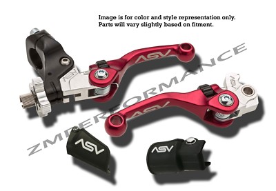 SUZUKI LTZ 400 Z400 04 - 15 F4 SHORTY ASV CLUTCH AND BRAKE LEVERS RED ...